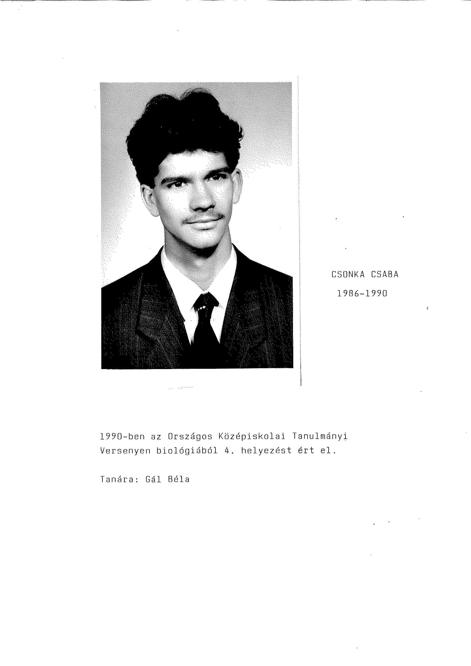 Csonka Csaba – Szegedi Radnóti Miklós Kísérleti Gimnázium